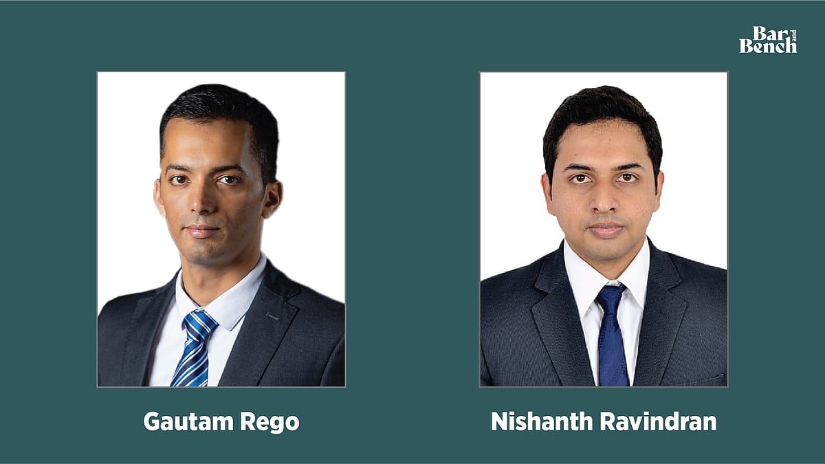 AZB promotes Gautam Rego and Nishanth Ravindran to partnership