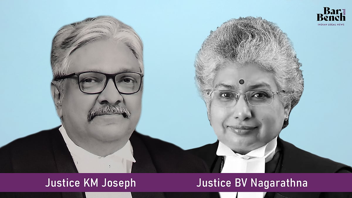 Supreme Court bench of Justices KM Joseph and BV Nagarathna to hear ...
