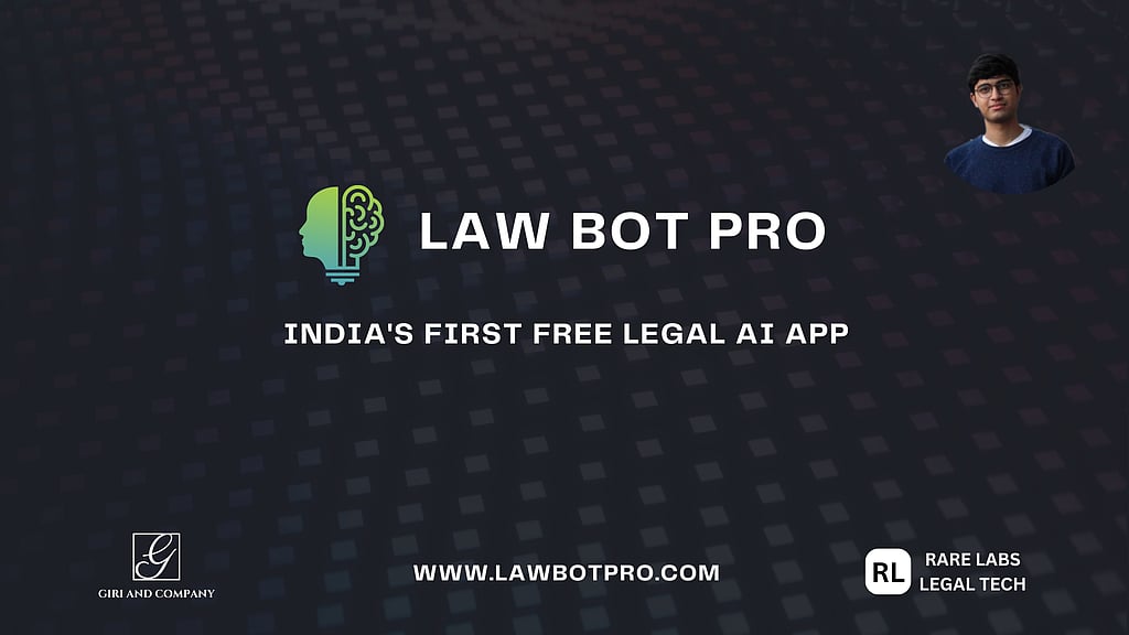 Law student develops Law Bot Pro, a free legal AI app