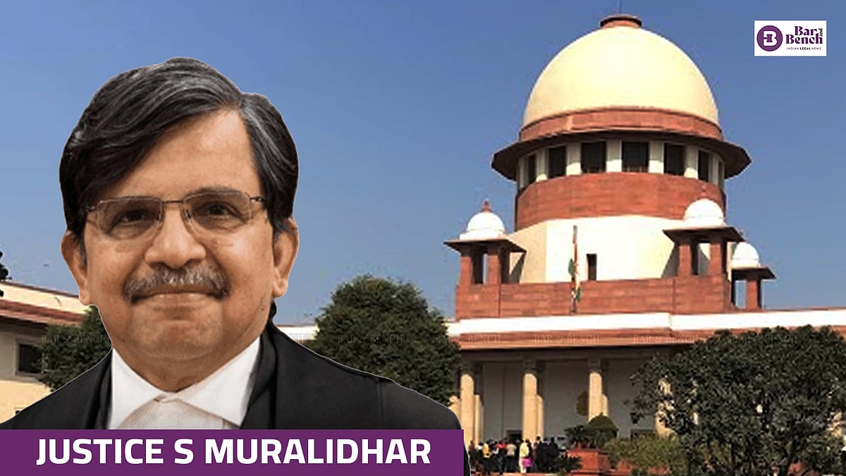 Justice S Muralidhar to practice law in Supreme Court; conferred senior ...