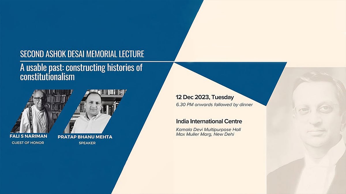 Pratap Bhanu Mehta to deliver 2nd Ashok Desai Memorial Lecture today ...