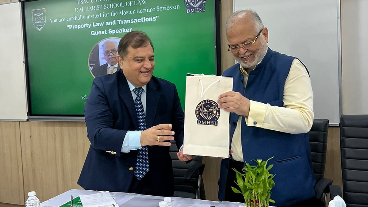 DM Harish School of Law commences Master Guest Lecture Series with ...