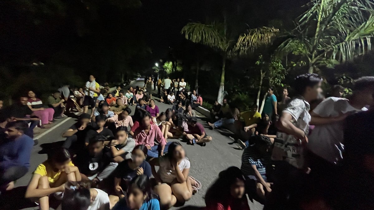 NUSRL Ranchi students hold protest over water contamination