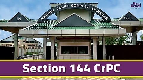 Section 144 CrPC invoked to halt Jammu and Kashmir High Court Bar ...