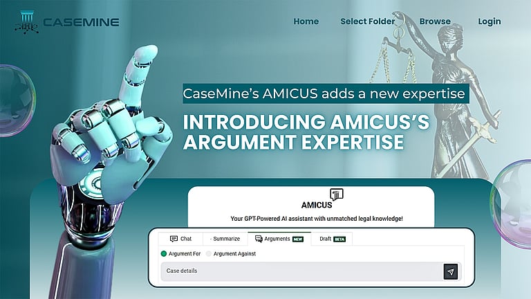 CaseMine’s AMICUS adds new feature: AMICUS Argument Generator