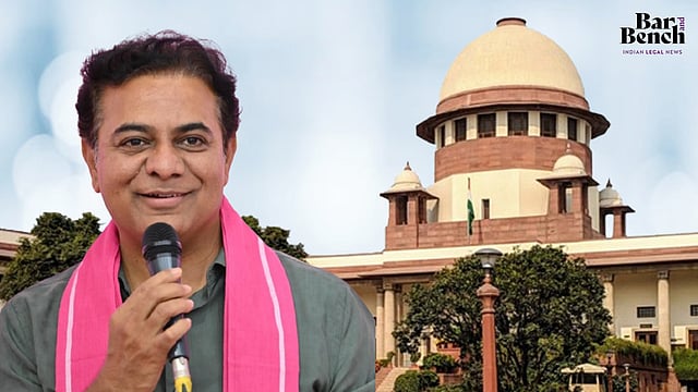 Supreme Court refuses to quash FIR against BRS MLA KT Rama Rao in ...