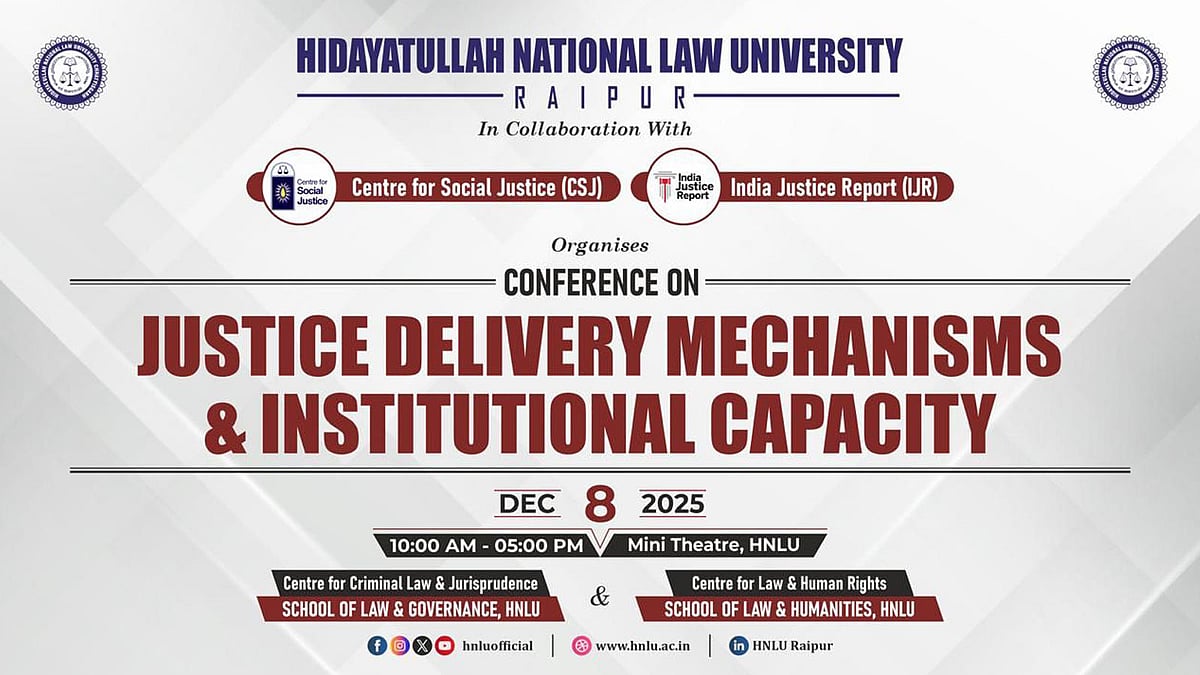 HNLU holds 1-day conference on justice delivery mechanisms and ...