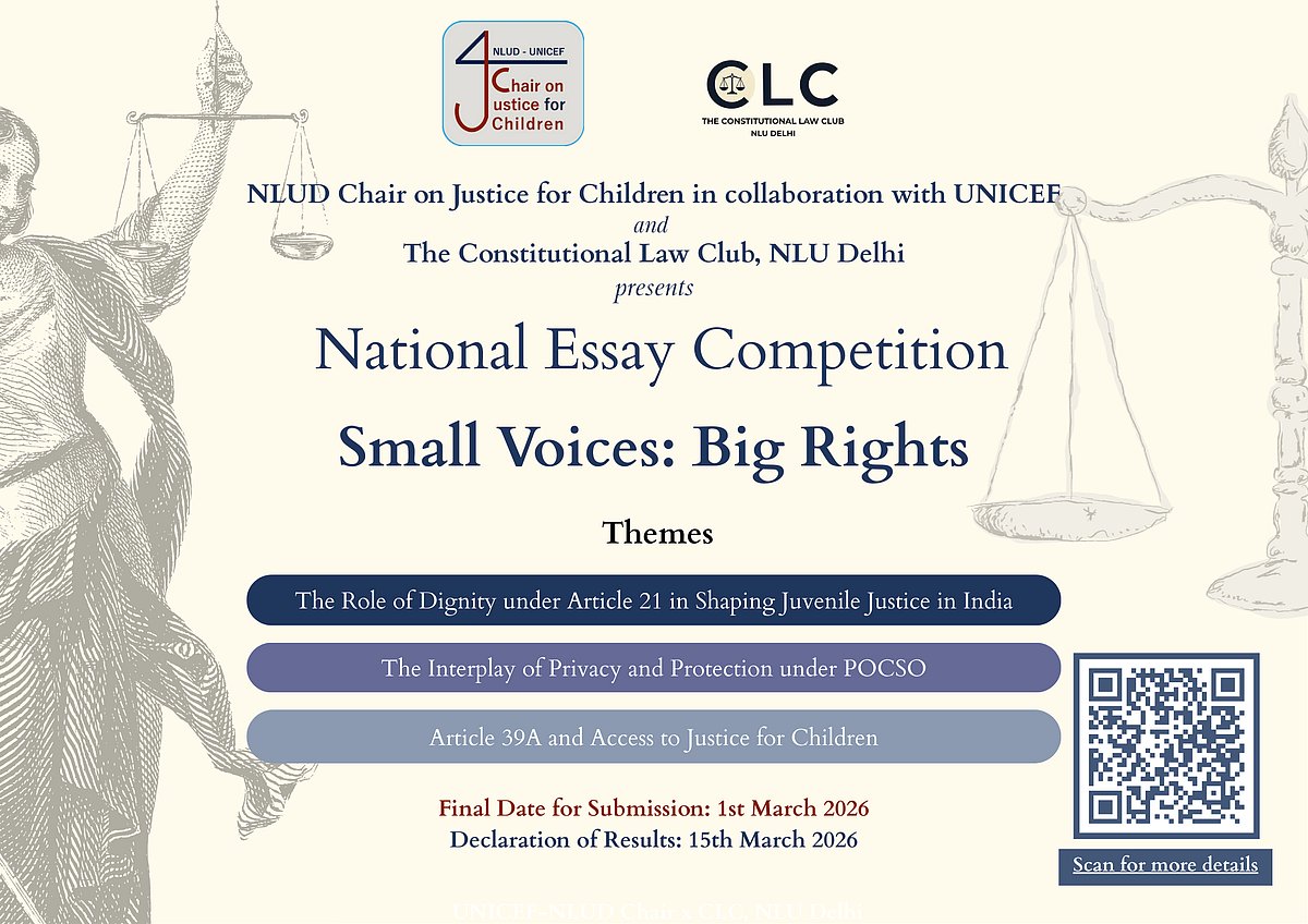 NLUD-UNICEF Chair invites essays on constitutional law, child ...
