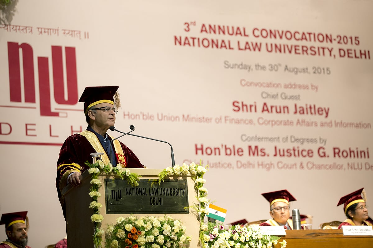Arun Jaitley, Justice G Rohini attend NLU Delhi's 3rd convocation - B & B