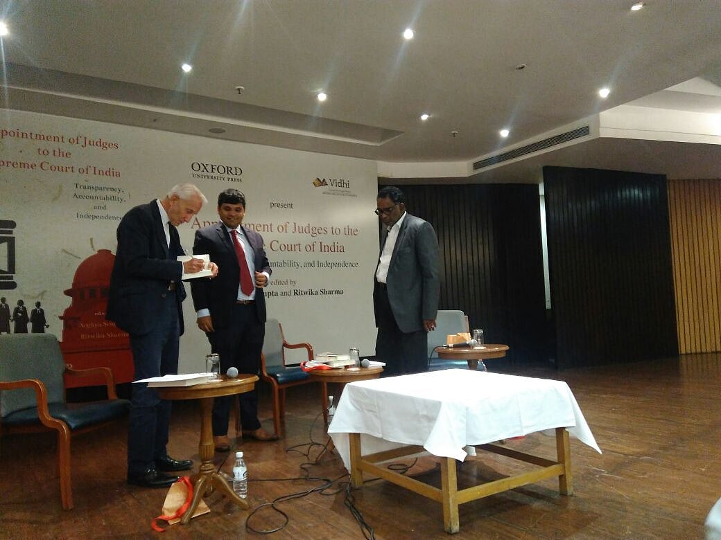 Justice Chelameswar launches Appointment of Judges to the SC of India
