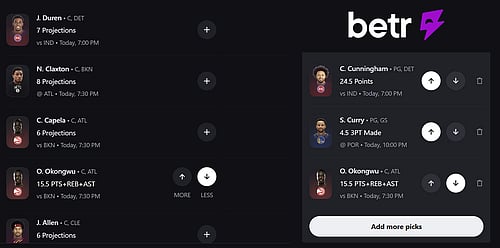 Betr Picks Promo Code - $250 NBA Bonus (Code BETTORS)