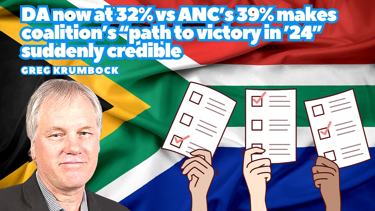 DA now at 32% vs ANC’s 39%: Coalition “path to victory in '24” suddenly ...
