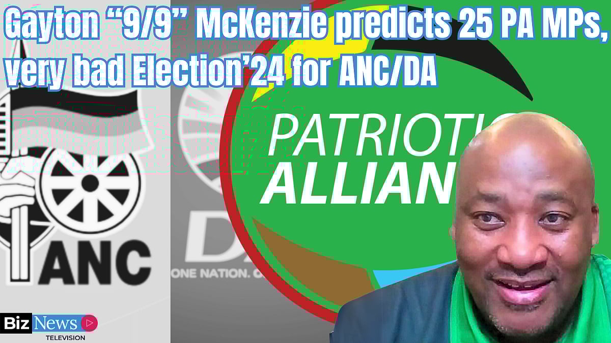 Gayton McKenzie predicts 25 PA MPs, bad Election’24 for ANC/DA
