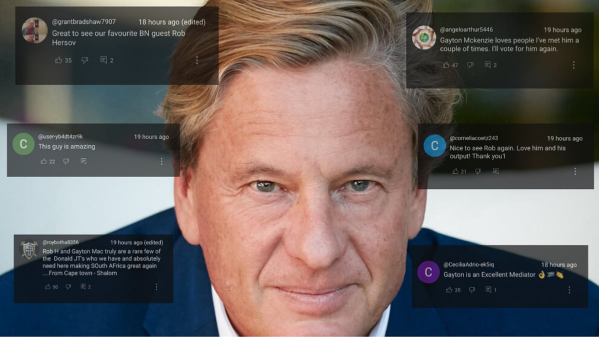 TRIBE VIBE: Rob Hersov, Gayton McKenzie, China and Tshwane