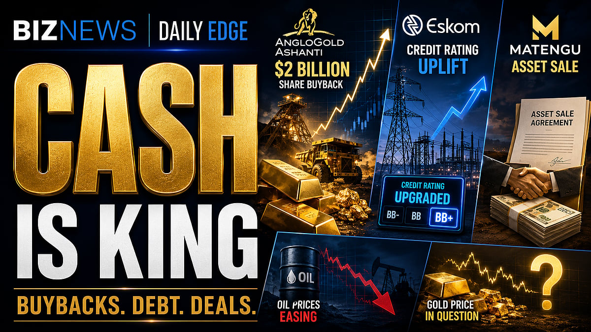 Anglo Gold's $2bn signal, Eskom's coattails rating, Mideast ceasefire