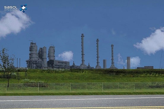 Sasol shares tank.