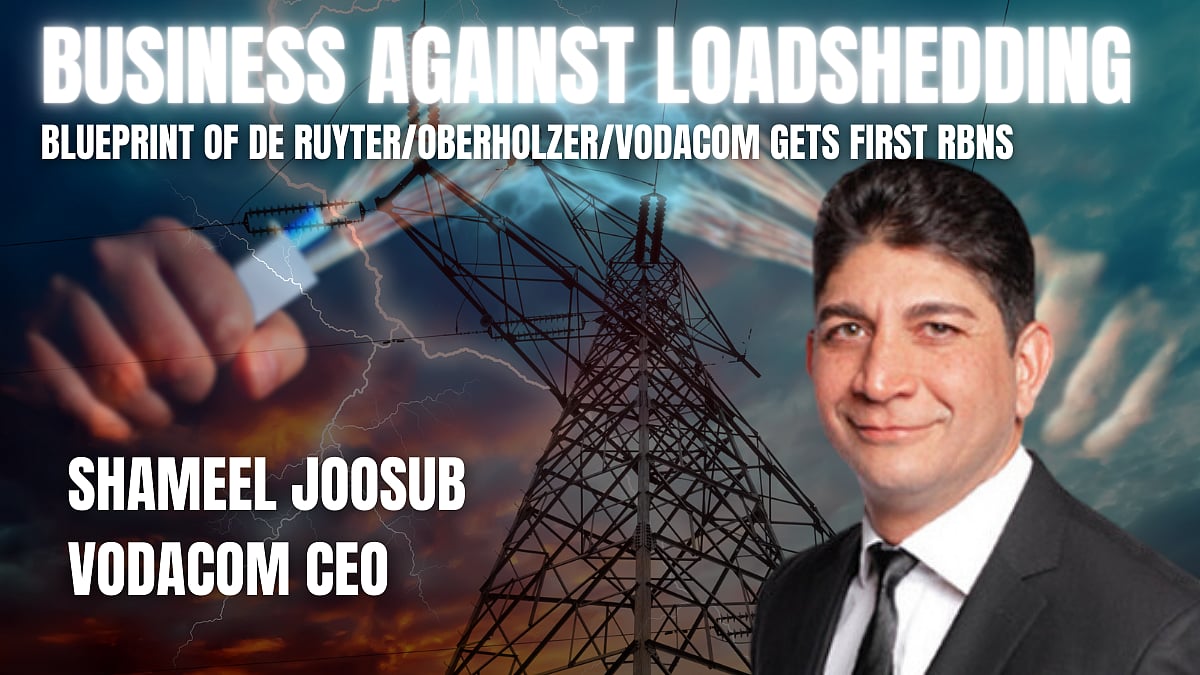 Business against loadshedding - Vodacom CEO Shameel Joosub