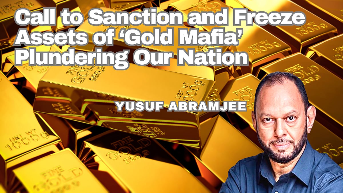 Call to Sanction and Freeze Assets of ‘Gold Mafia’ Plundering SA