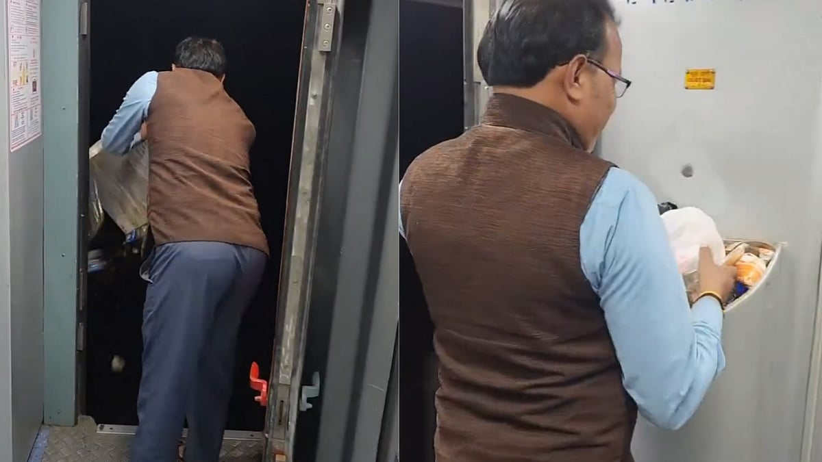 Indian Railways Staff Fired After Viral Video Shows Him Dumping Garbage From Moving Train