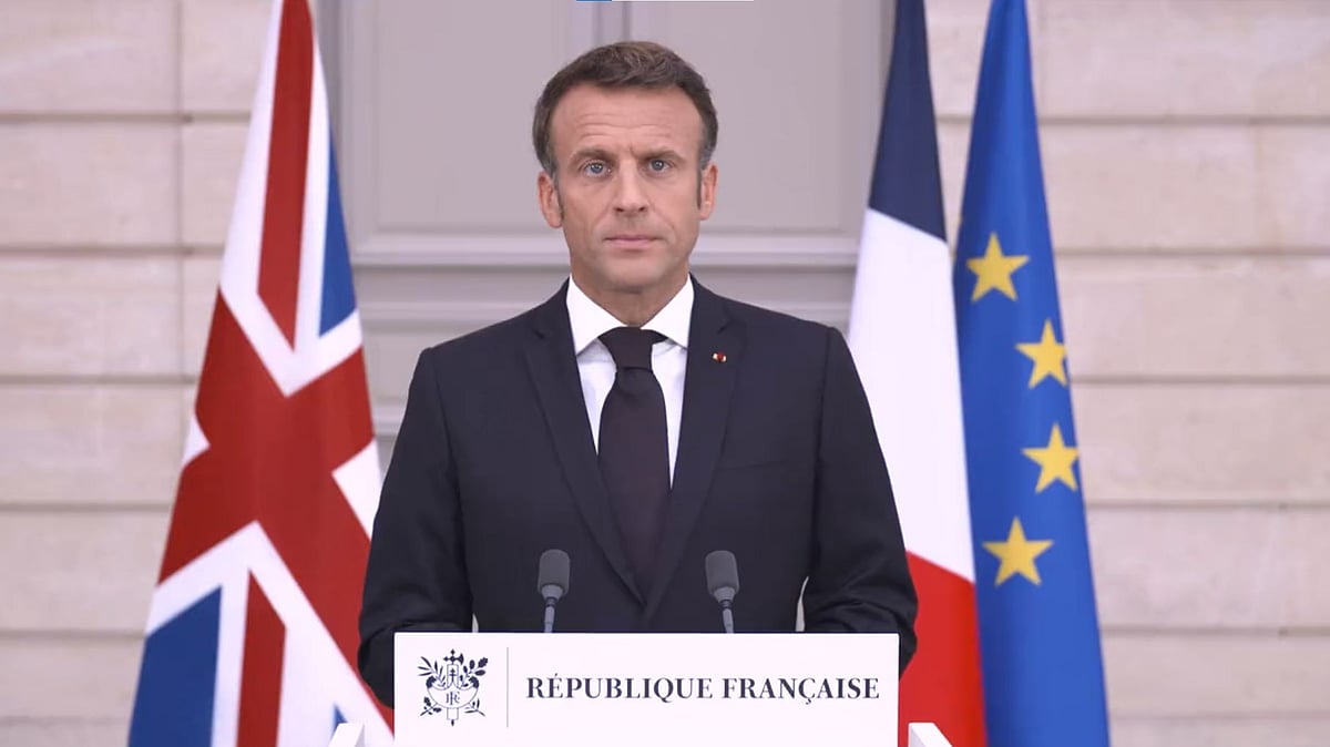 French President Macron to Call Snap Election If Government Falls ...