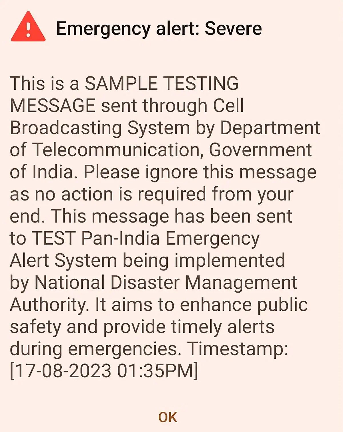'Emergency Alert: Severe' Notification Flashes On People's Phone Again ...