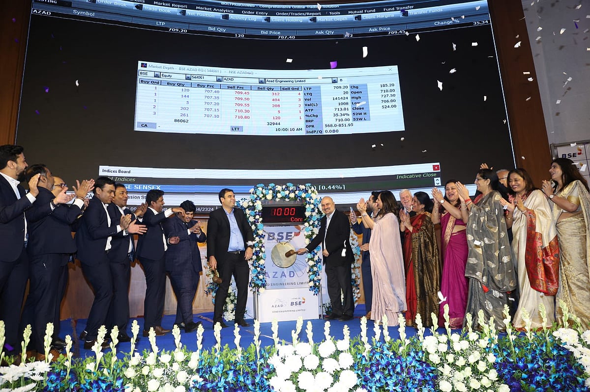 Azad Engineering Shares Debut At 37% Premium Over IPO Price