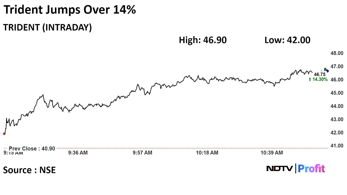 Trident Shares Soar 14% To Nearly Two-Year High After Large Trade