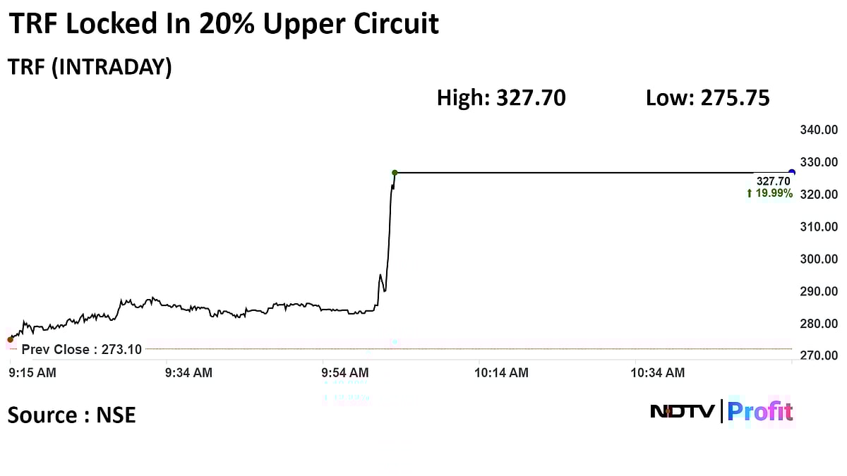TRF Shares Locked In Upper Circuit After Calling Off Tata Steel Merger