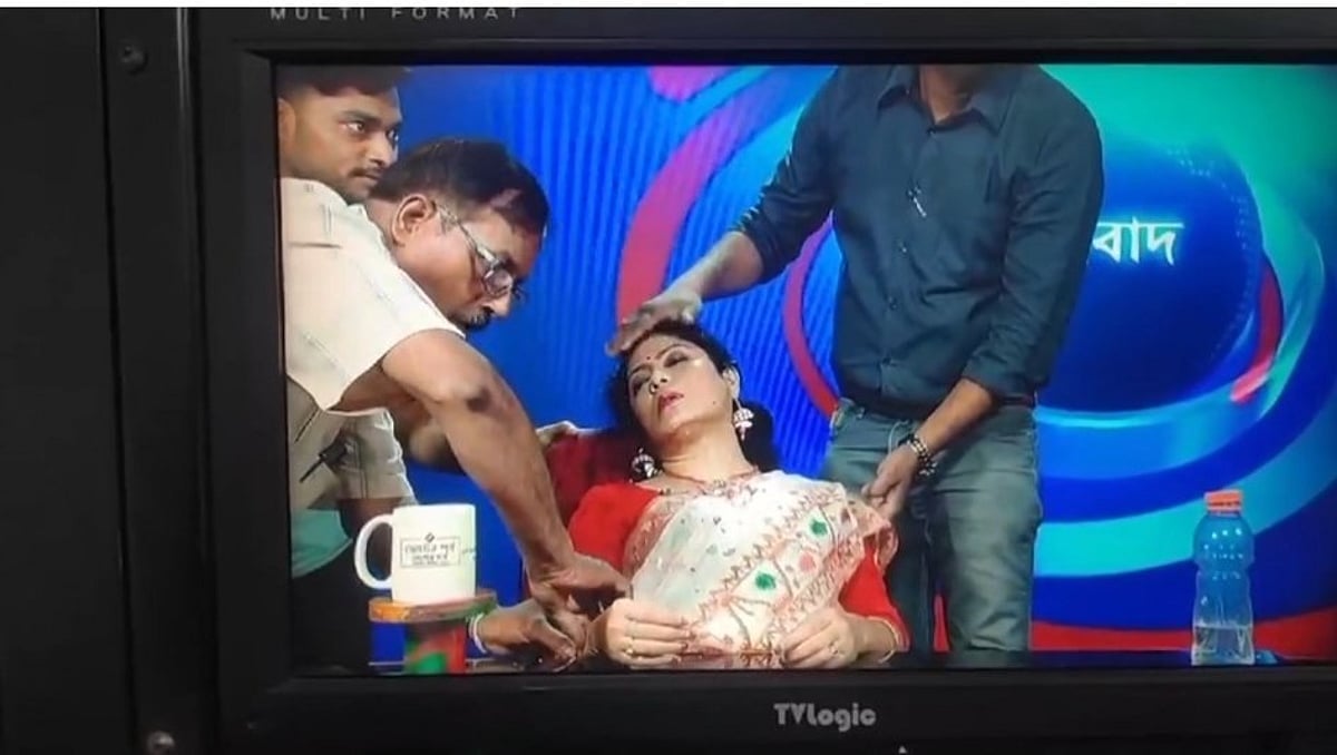 DD Anchor Faints On Air While Giving Heatwave Update, Posts Video To ...