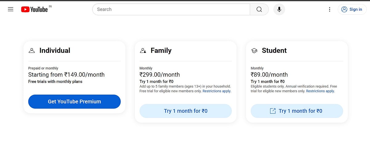 YouTube Premium Prices Hiked In India: Nearly 60% Increase In Family ...