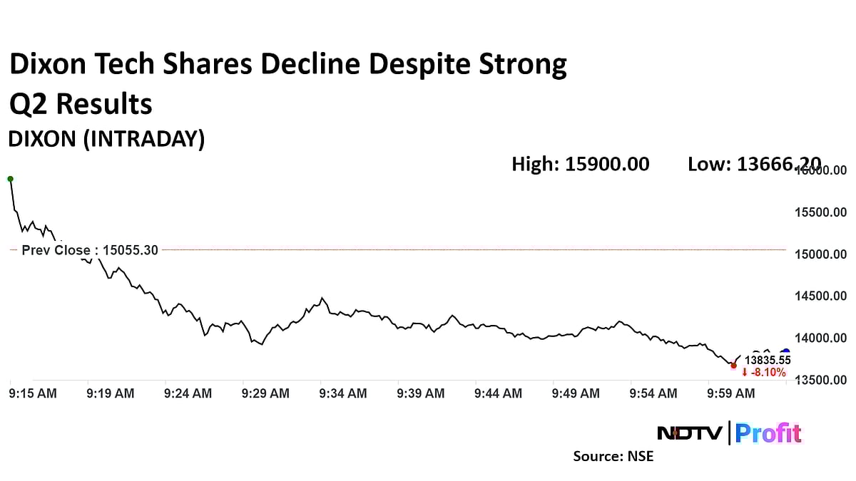 Dixon Tech Share Price Tumbles Over 9% Despite Strong Q2 Earnings
