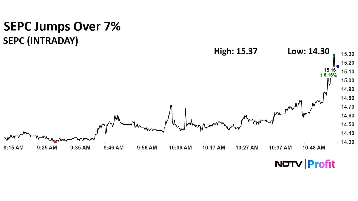 SEPC Share Price Hits Two-Month High As UAE Arm Wins Rs 75.6-Crore Order