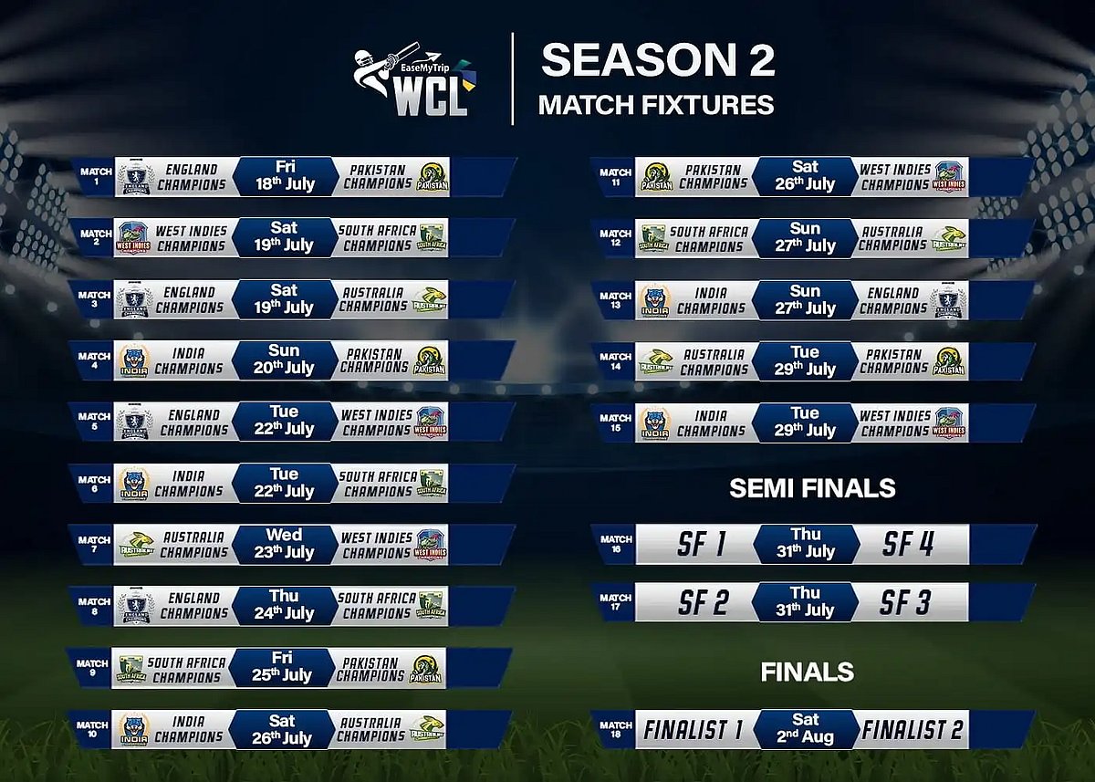 World Championship Of Legends (WCL) 2025: Schedule, Live Streaming ...