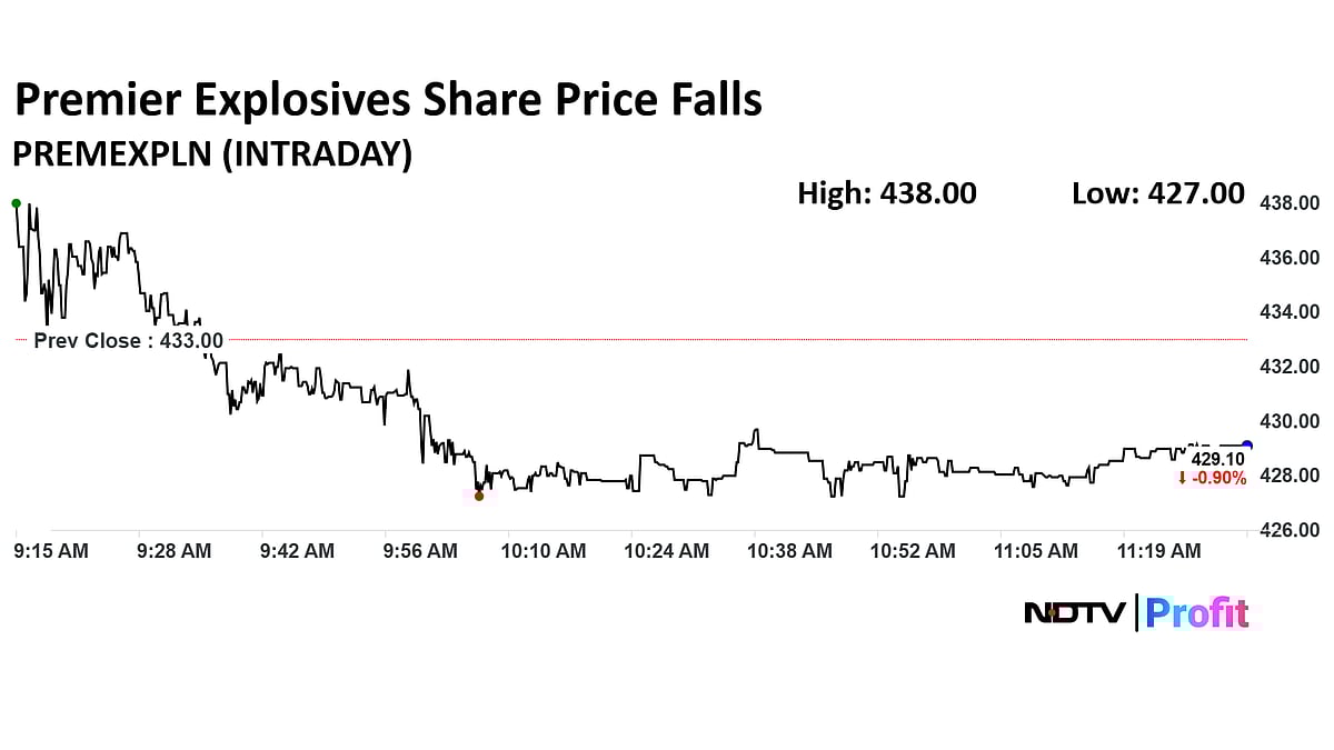 Premier Explosives Share Price Falls After Blast At Its Unit Claims A Life