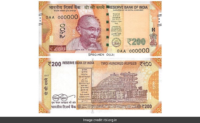 Rs. 200 Note To Be Issued On Friday: Photo, Other Features