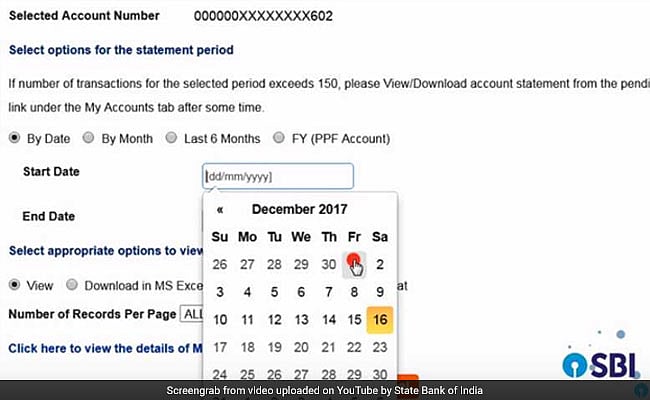 SBI (State Bank of India): How To View Account Statement, Transaction ...