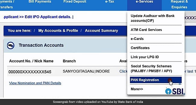 How To Check Pan Card Details In Sbi Net Banking Online - Infoupdate.org