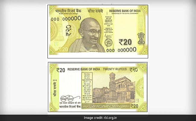 Indian Rs 20/ 20 rupee note: Colour, Design, Images, Pictures, All ...