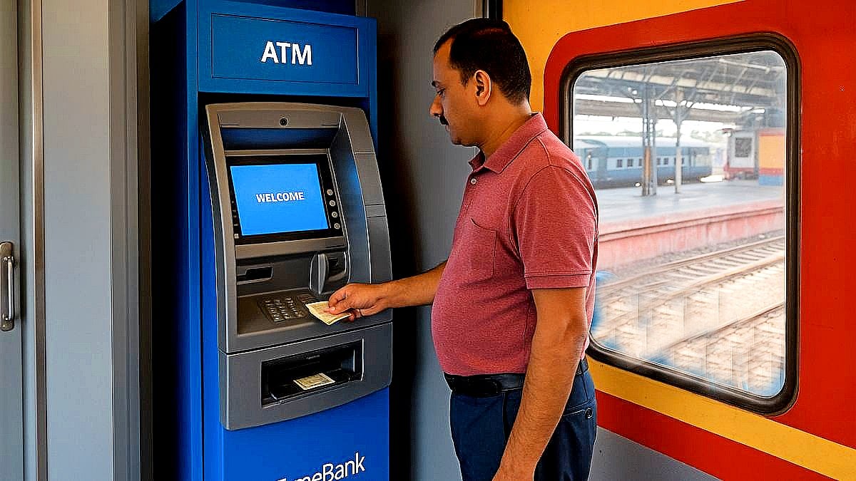 रेल सफर के दौरान कैश की टेंशन खत्म! चलती ट्रेन में ATM से निकाल पाएंगे पैसे