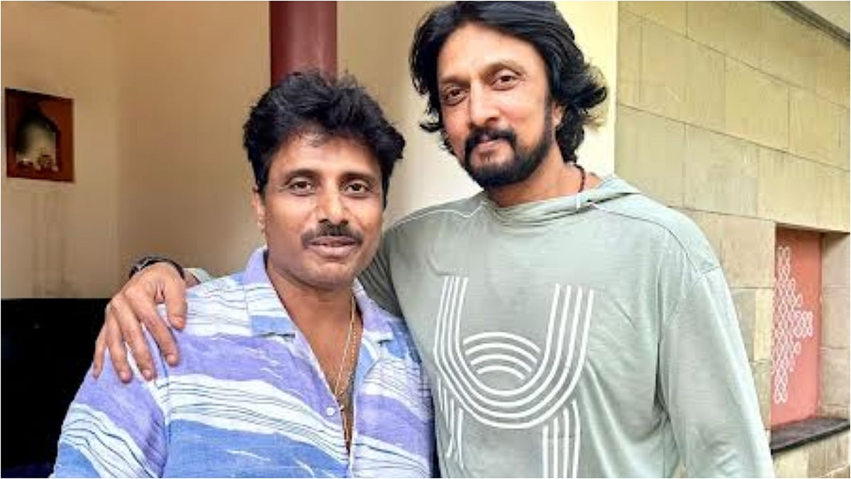 Sandesh N meets Kichcha Sudeep in Chennai, signalling a project in development