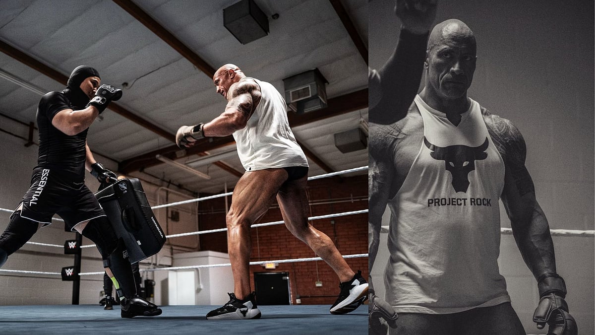 Dwayne 'The Rock' Johnson shares training session for his upcoming ...