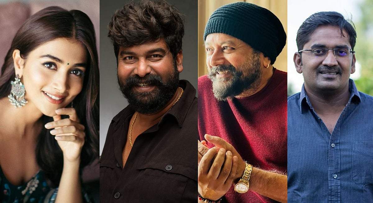 Pooja Hegde, Jayaram, Joju George and Karunakaran onboard Suriya 44