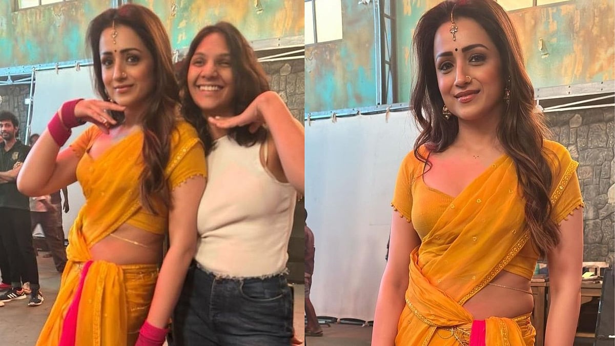 Trisha posts her GOAT BTS pics