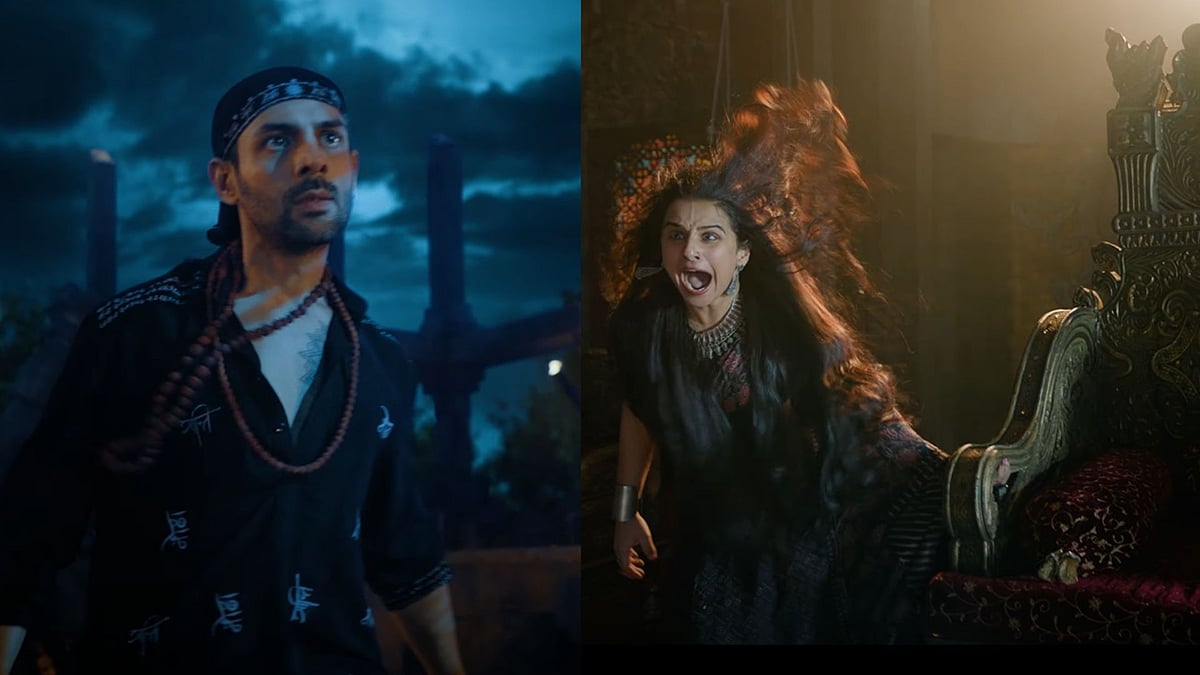 Bhool Bhulaiyaa 3 Teaser: Kartik Aaryan’s Rooh Baba battles the ghost ...