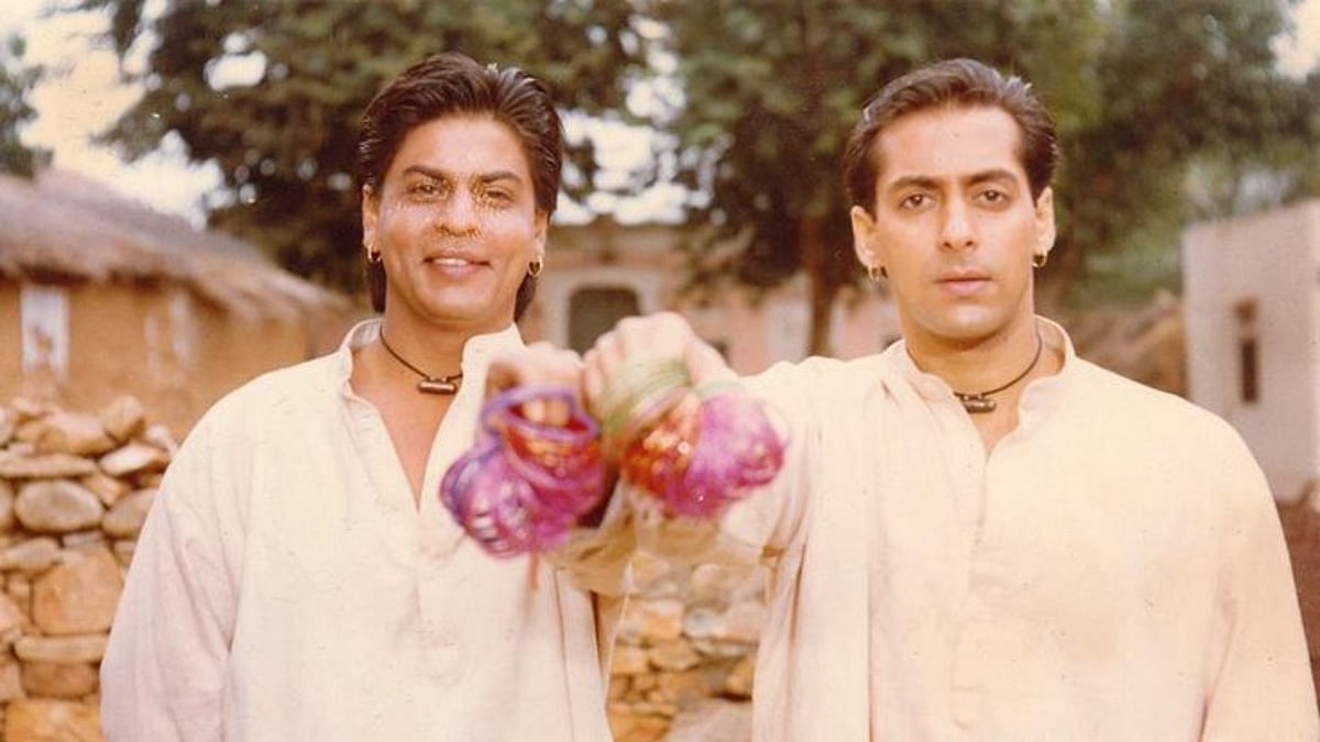 Karan Arjun Fight Scene Jaan 💙♥💙 On X: "SRK, His Doppelganger,