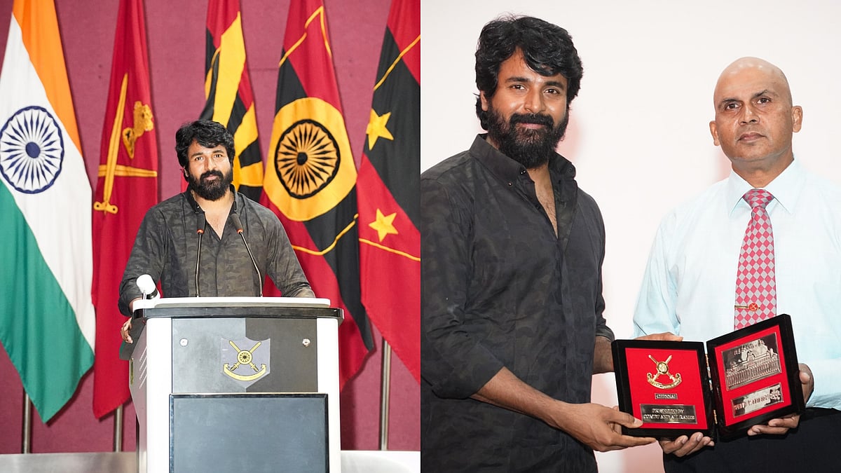 Sivakarthikeyan felicitated by Officers Training Academy for portraying ...