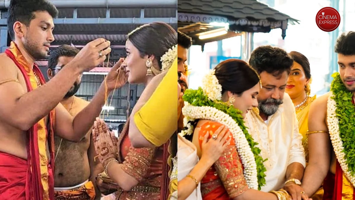 Kalidas Jayaram and Tarini Kalingarayar tie the knot; first photos out