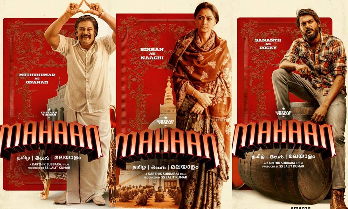 Karthik Subbaraj shares new character posters from Mahaan