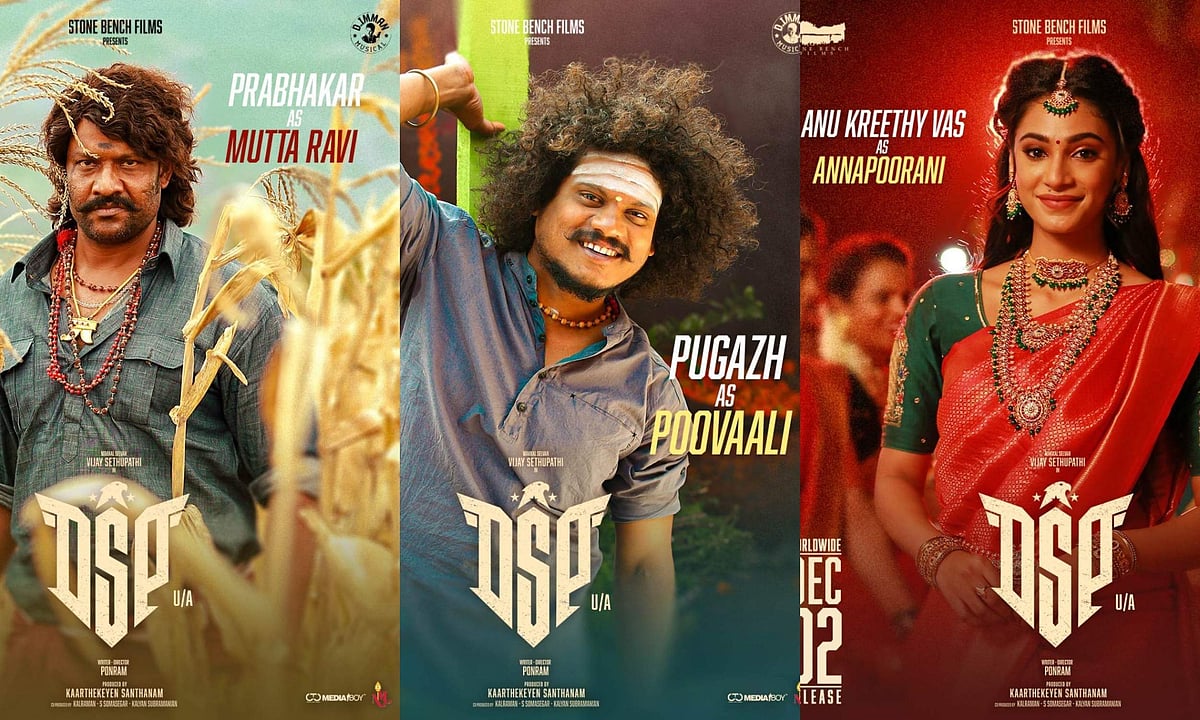 Vijay Sethupathi unveils character posters from DSP