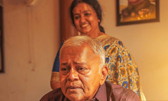 Second look poster of Radha Ravi's Kadaisi Thotta out